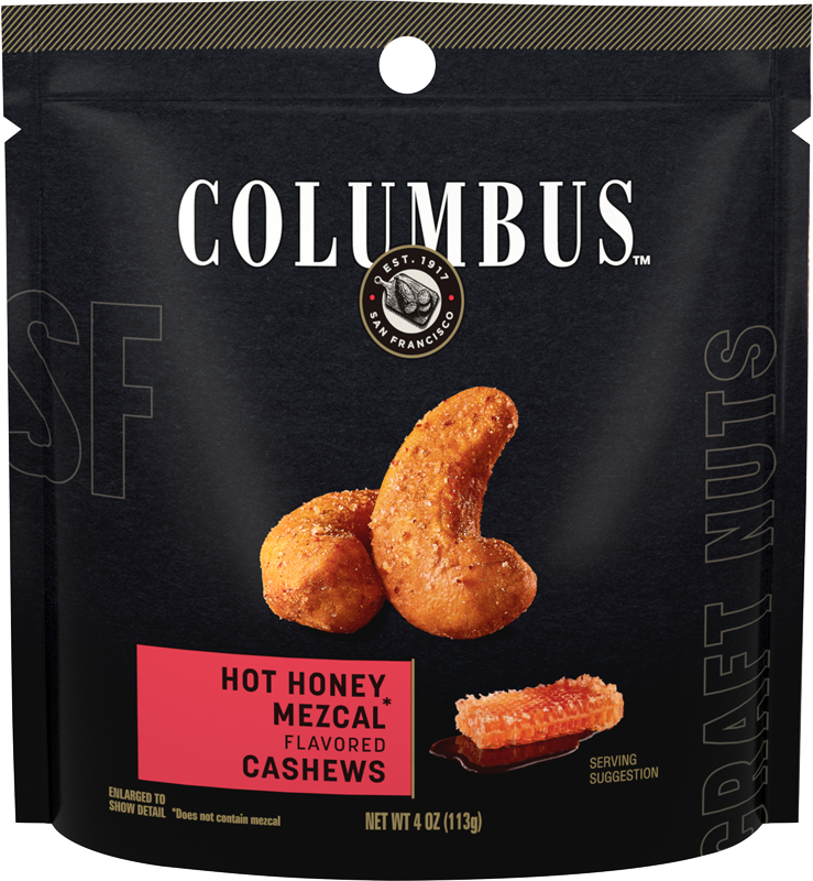 Hot Honey Mezcal Flavored Cashews - COLUMBUS® Craft Meats